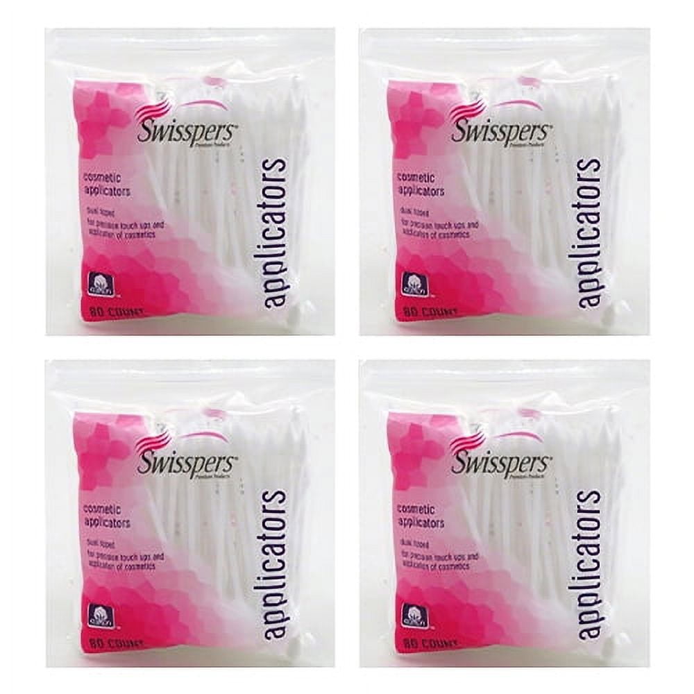 Swisspers Premium Cosmetic Applicators - 80 count ( 4 Pack ) - Walmart.com