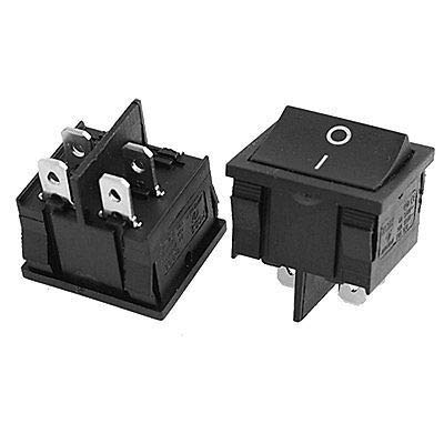 Switch 10 Pcs X 4 Pin On-Off DPST in Boat Rocer Switch 250V/6A 125V/10A ...