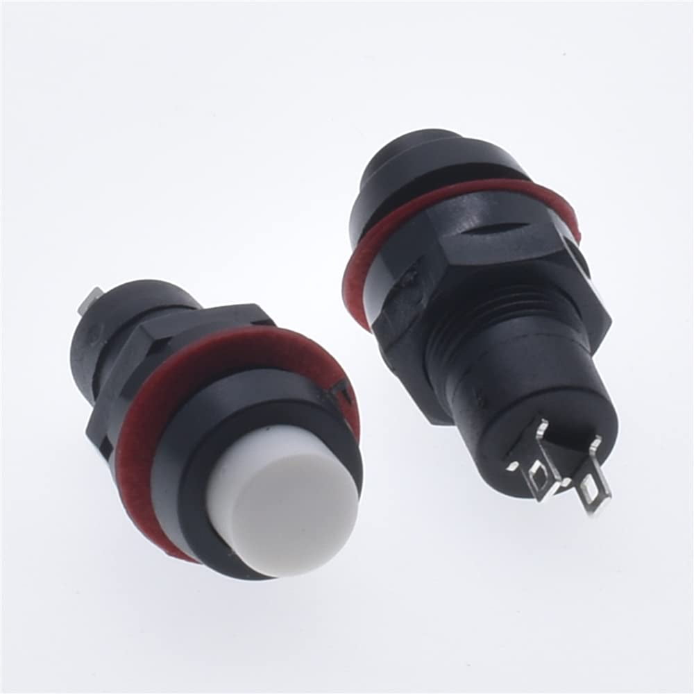Switch 10PCS Mini Small Round Button DS-211 DS-213 Push Button Switch 10mm Momentary/Self Locing ...