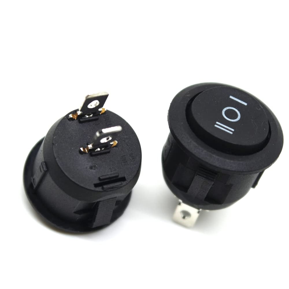 Switch 10Pcs CD1-105 20mm Diameter Round Rocer Switches Mini Round 2/3 ...
