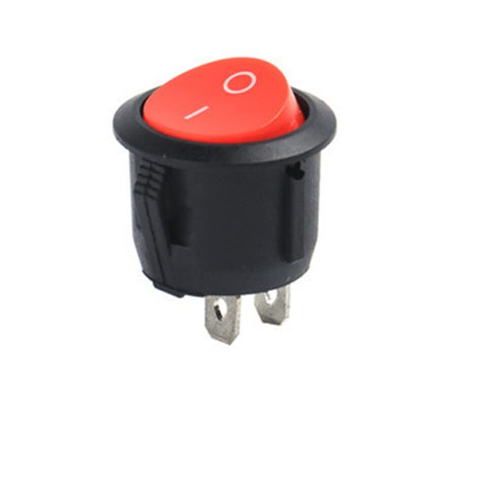 Switch 10pcs CD1-105 Small Round Boat Rocer Switches Mini Round White ...