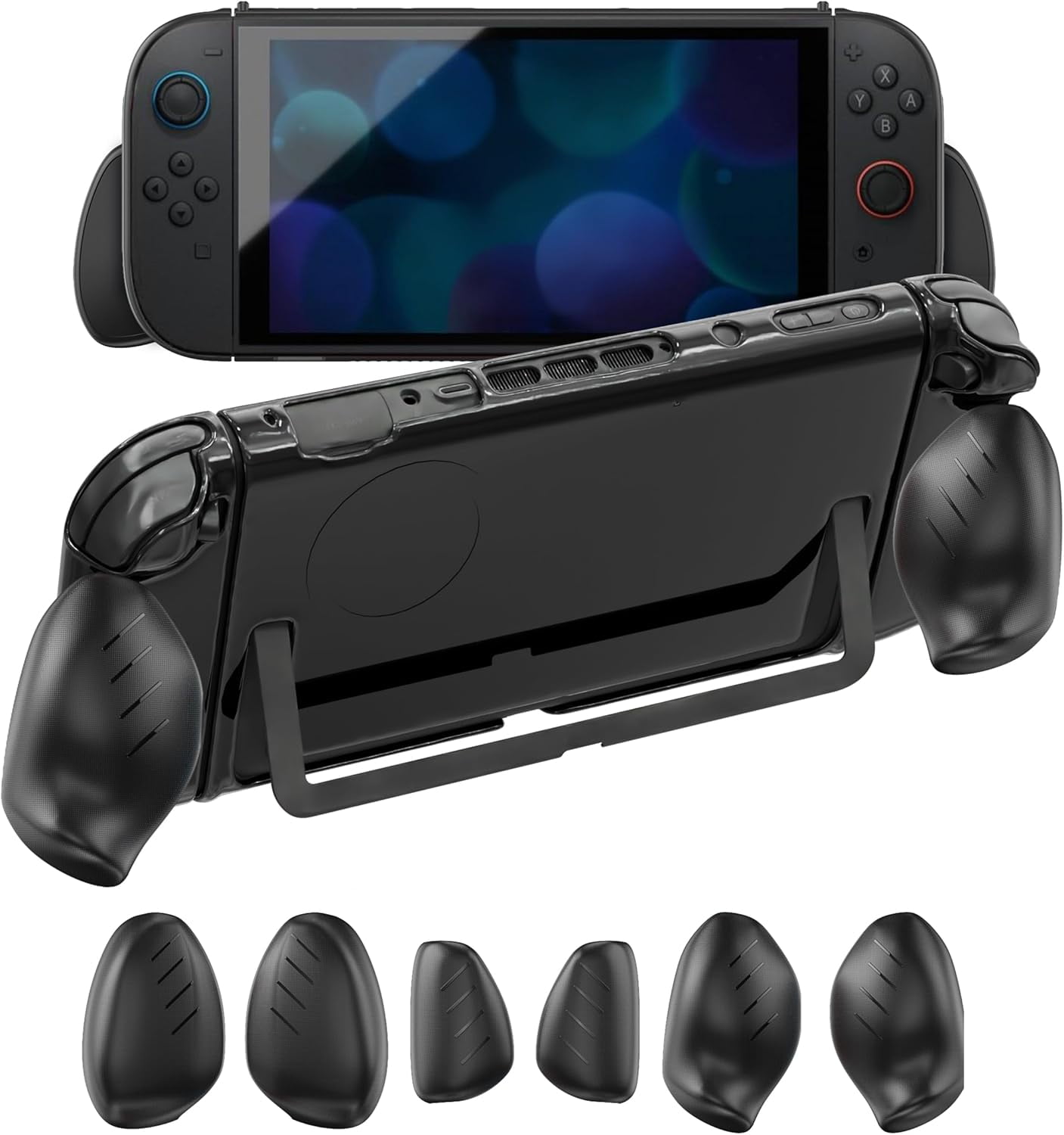 For Switch 2 2025 Grip Case, Ergonomic Protective Case Hard Shell Cover ...
