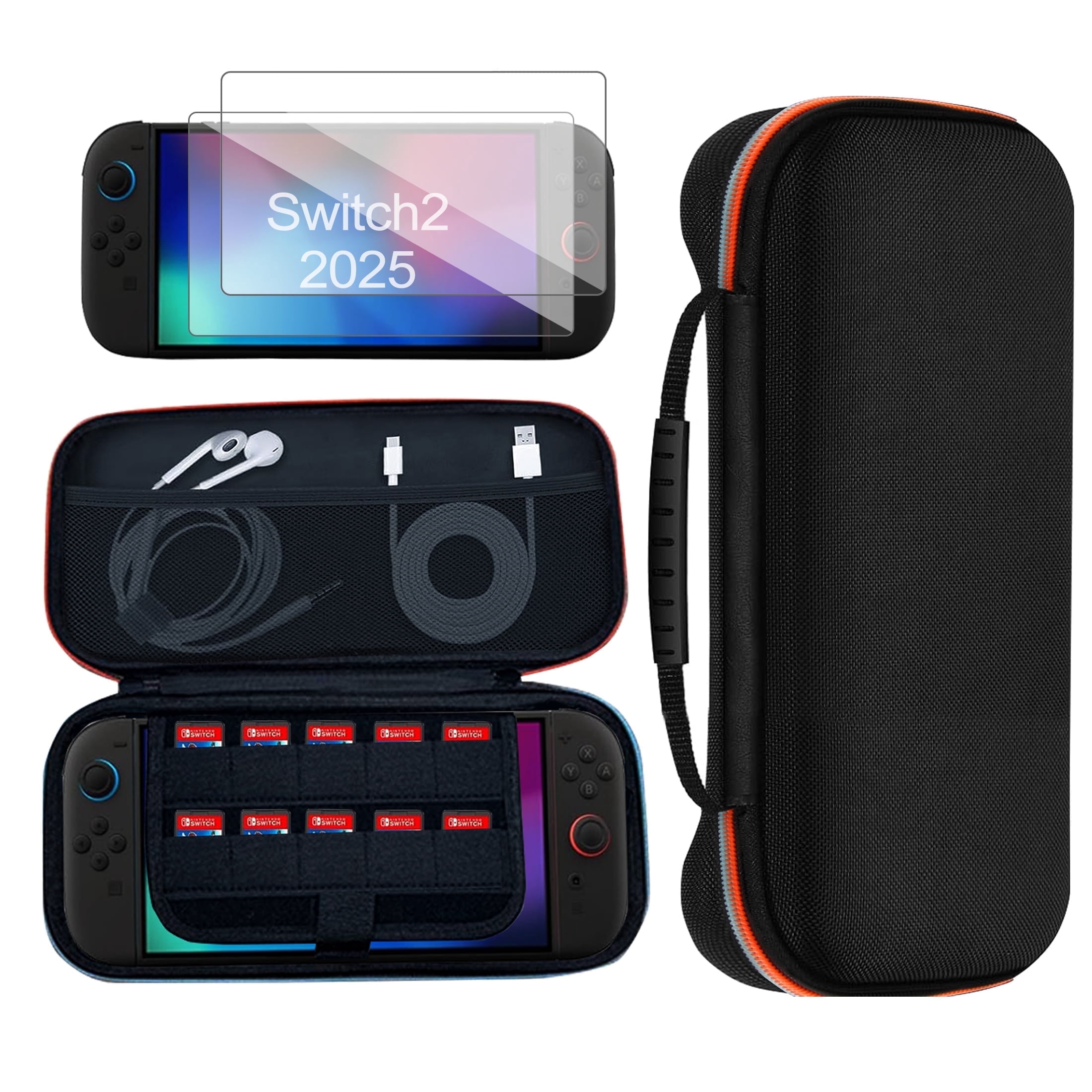 YUOY Nintendo Switch 2 Accessories Bundle, Carrying Case, Screen ...