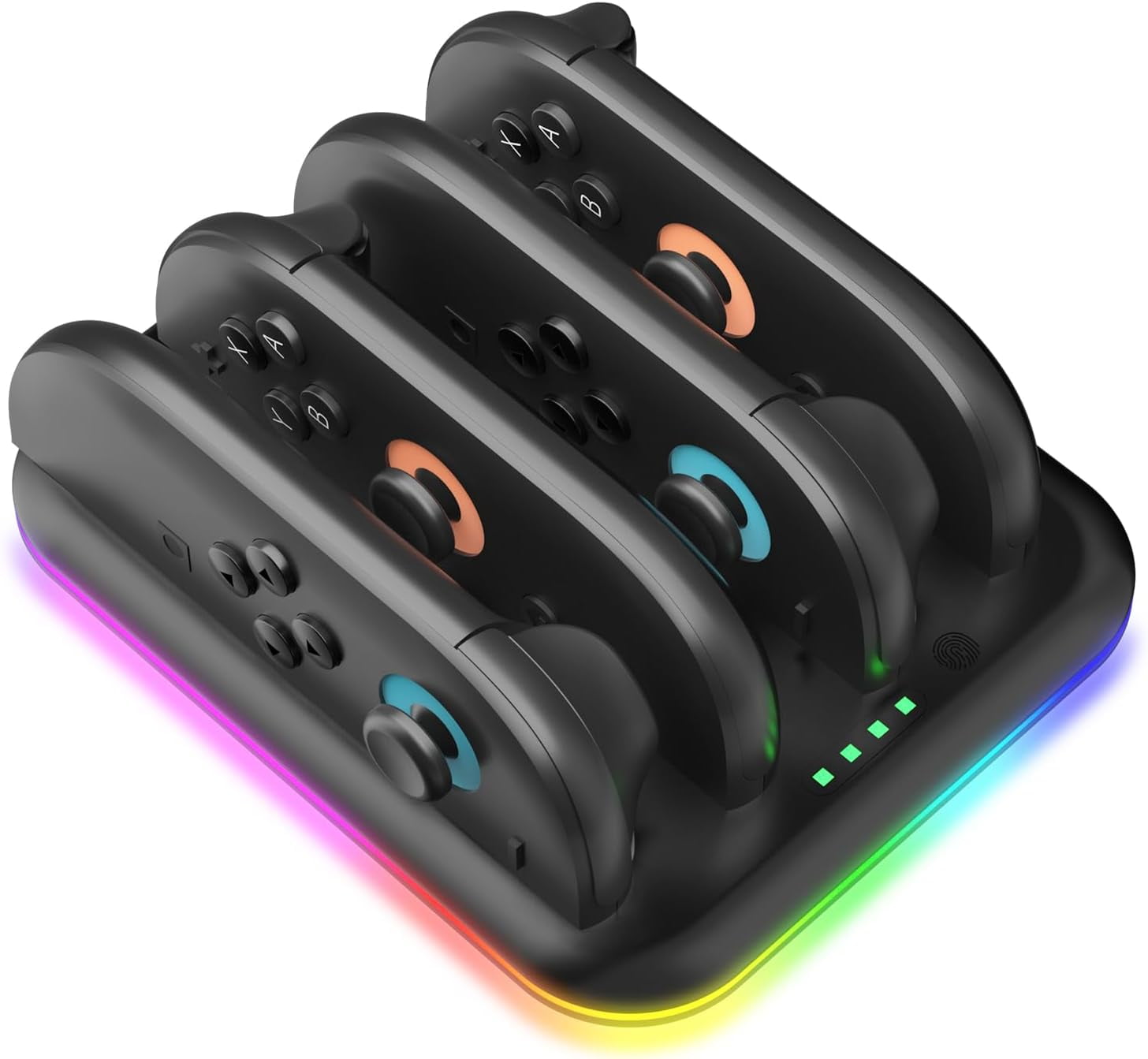 Switch 2 Joycon Charging Dock with RGB Liting,4 in 1 Controller ...
