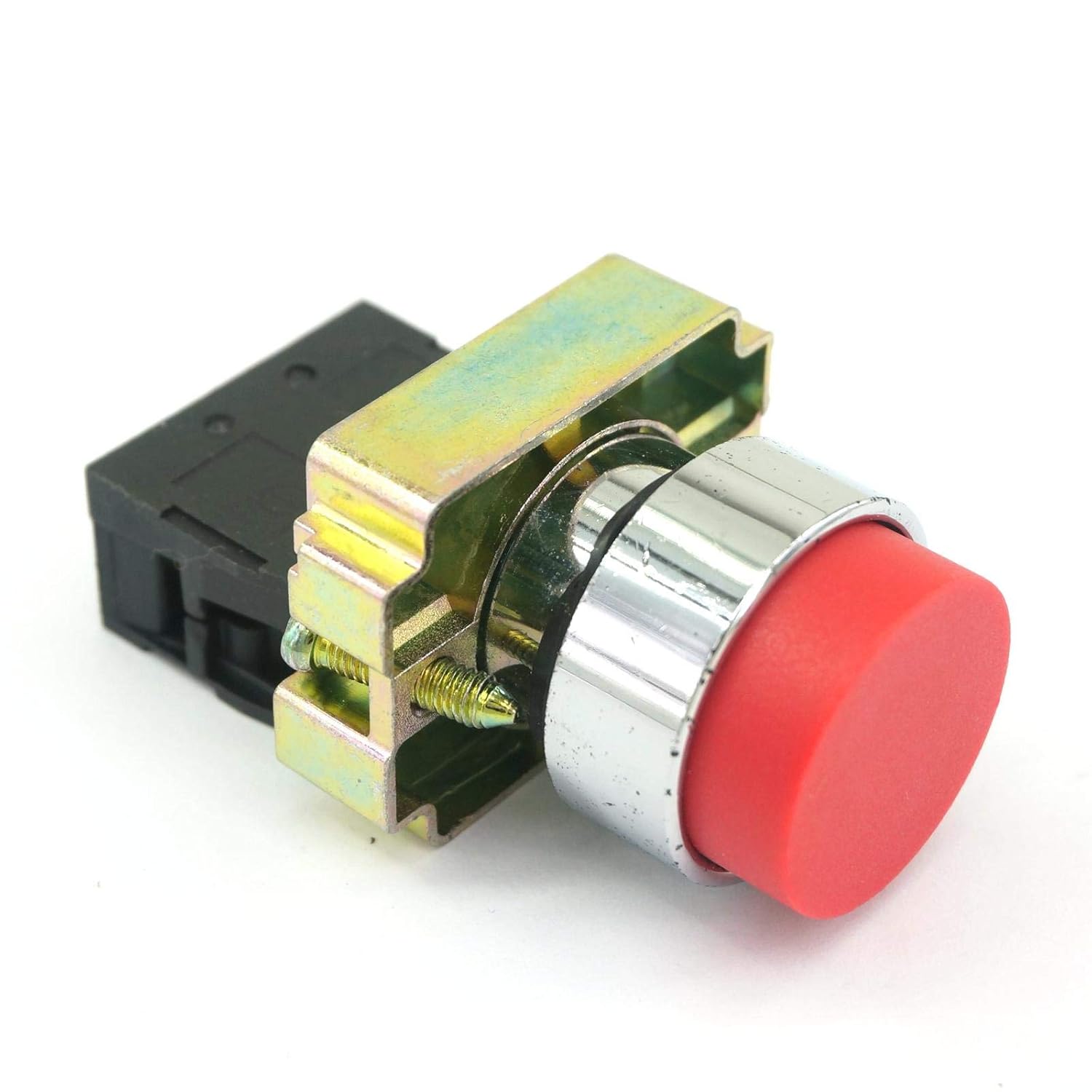 Switch 22mm Mount 1 Normal Close Spring Return Extented Head Red ...