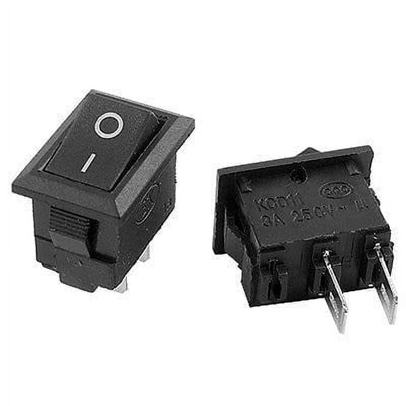 Switch AC 250V 3A 2 Pin On-Off Two Position SPST Mini Boat Rocer Switch ...