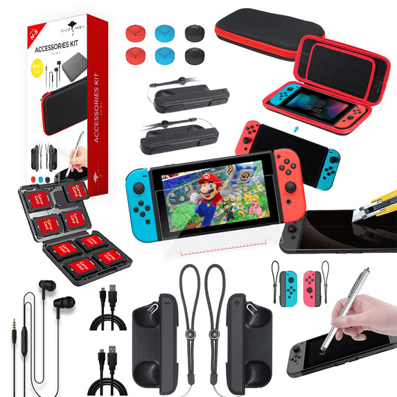 Switch Accessories Bundle, 14 in 1 Accessories Kit Includes Nintendo ...