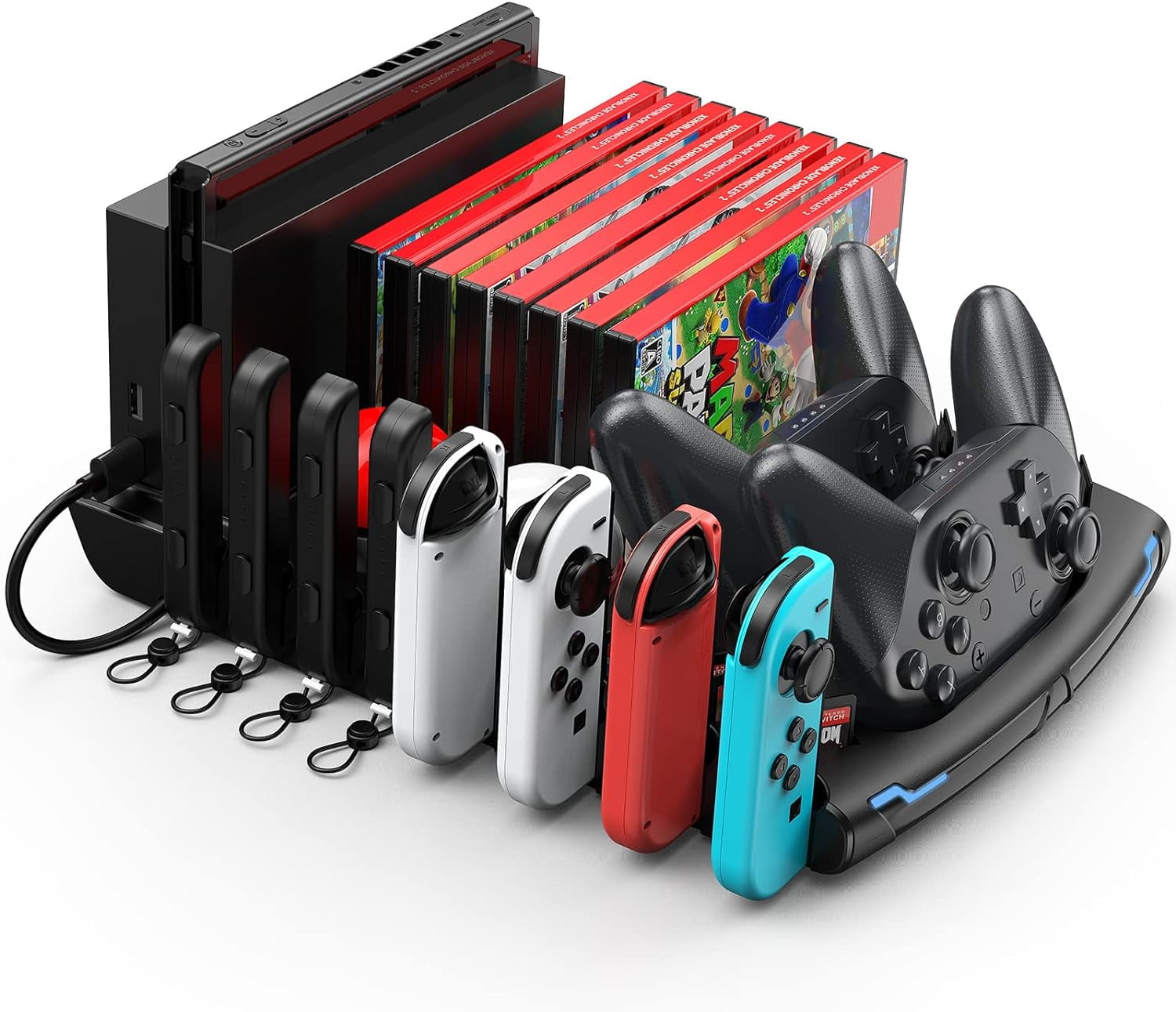 Switch Accessories Organizer Station, Controller & J-Cons Charger ...