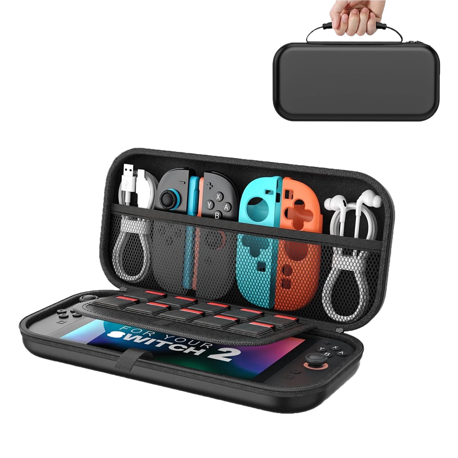 Switch Carrying Case for Nintendo Switch 2, Protective Hard Shell ...