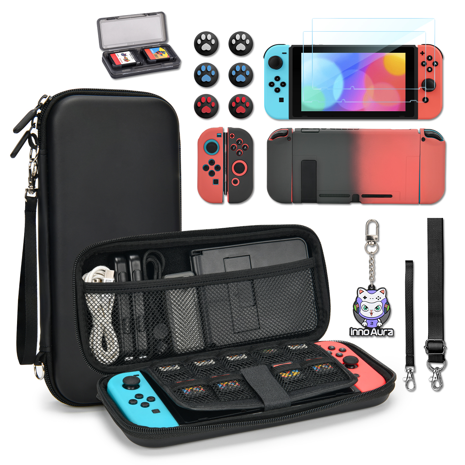 Nintendo Switch in Gray with Hyrule Warriors and Accessory Kit ...