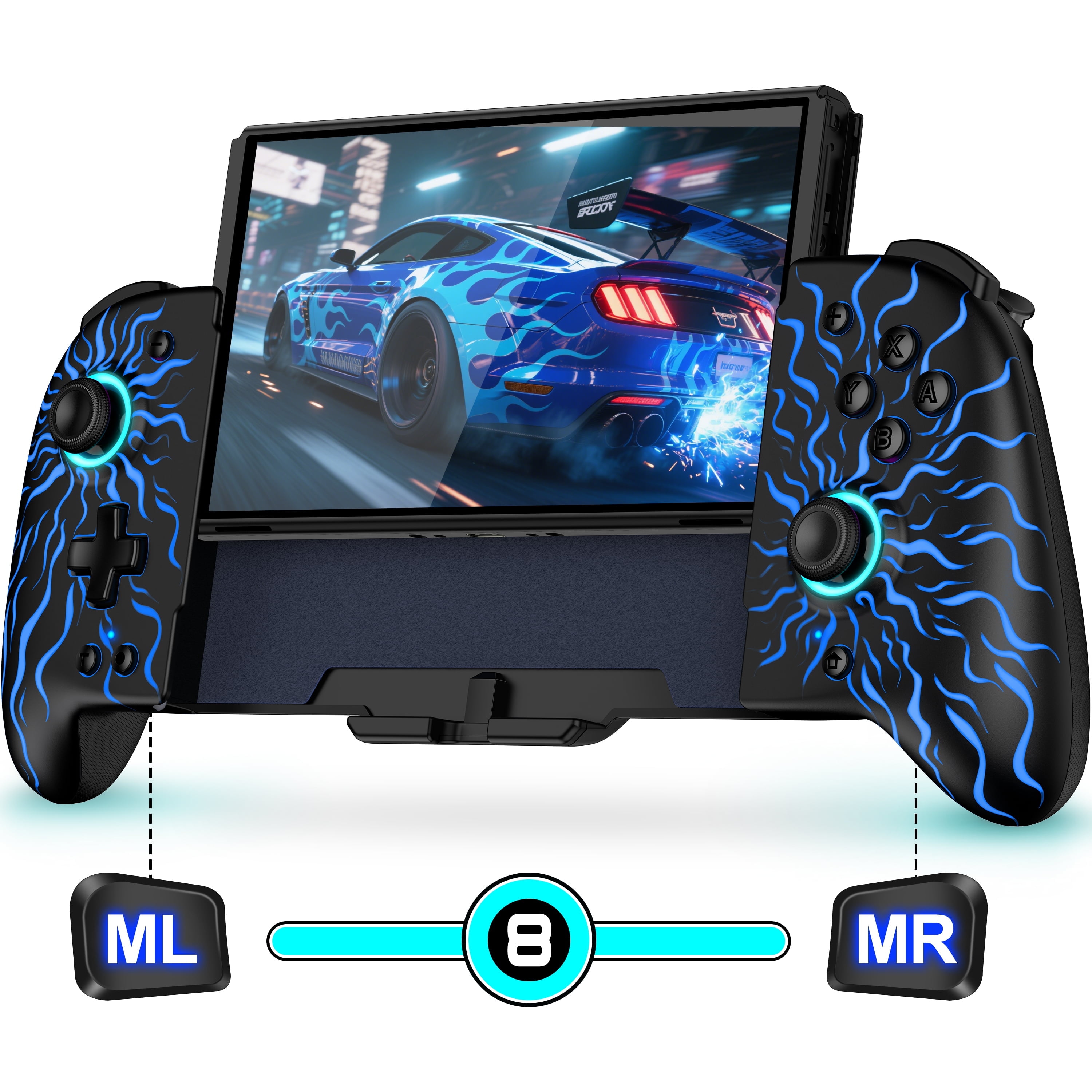 Beboncool Switch Pro Controller, Dual Motor Vibration, Motion Control, Turbo Function, LED Modes ...