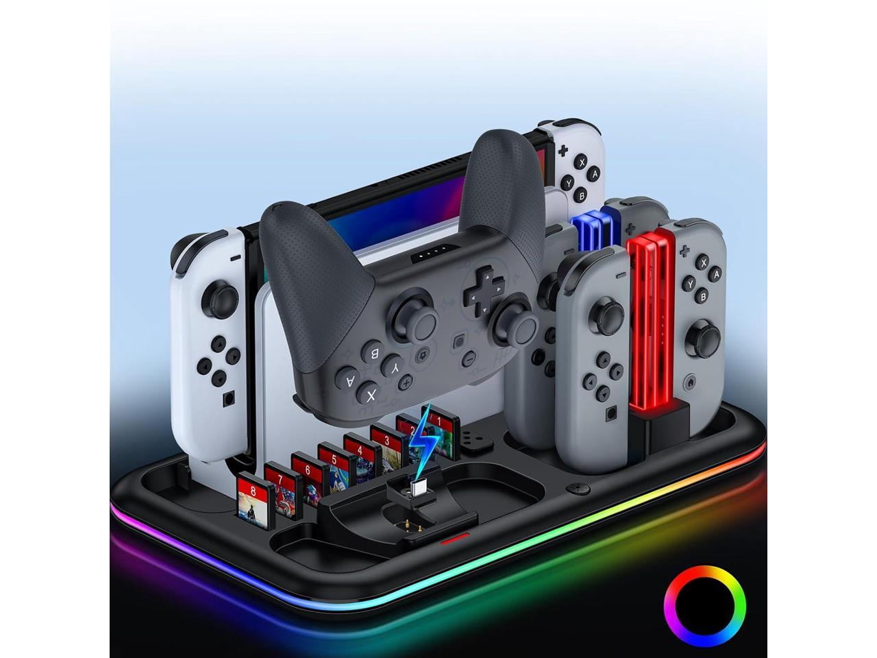 Switch Controller Charger for Nintendo Switch & OLED Joycon Charging ...