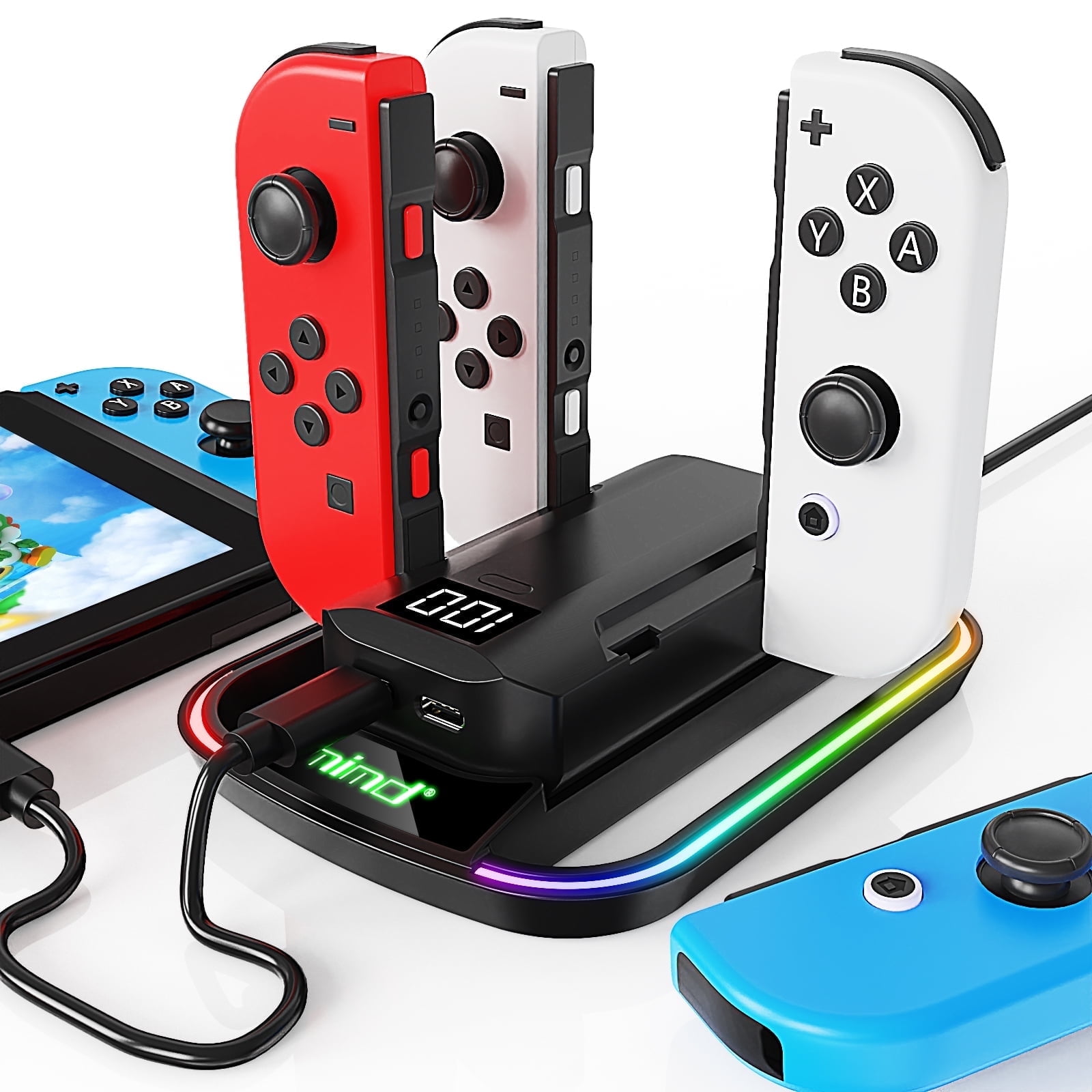 Switch Controller Charging Dock Compatible with Nintendo Switch & OLED ...