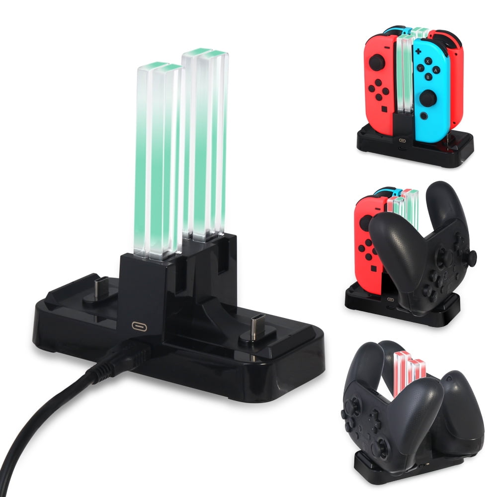 Switch Controller Charging Dock - Dual PRO Controller Charger & Joy-Con ...
