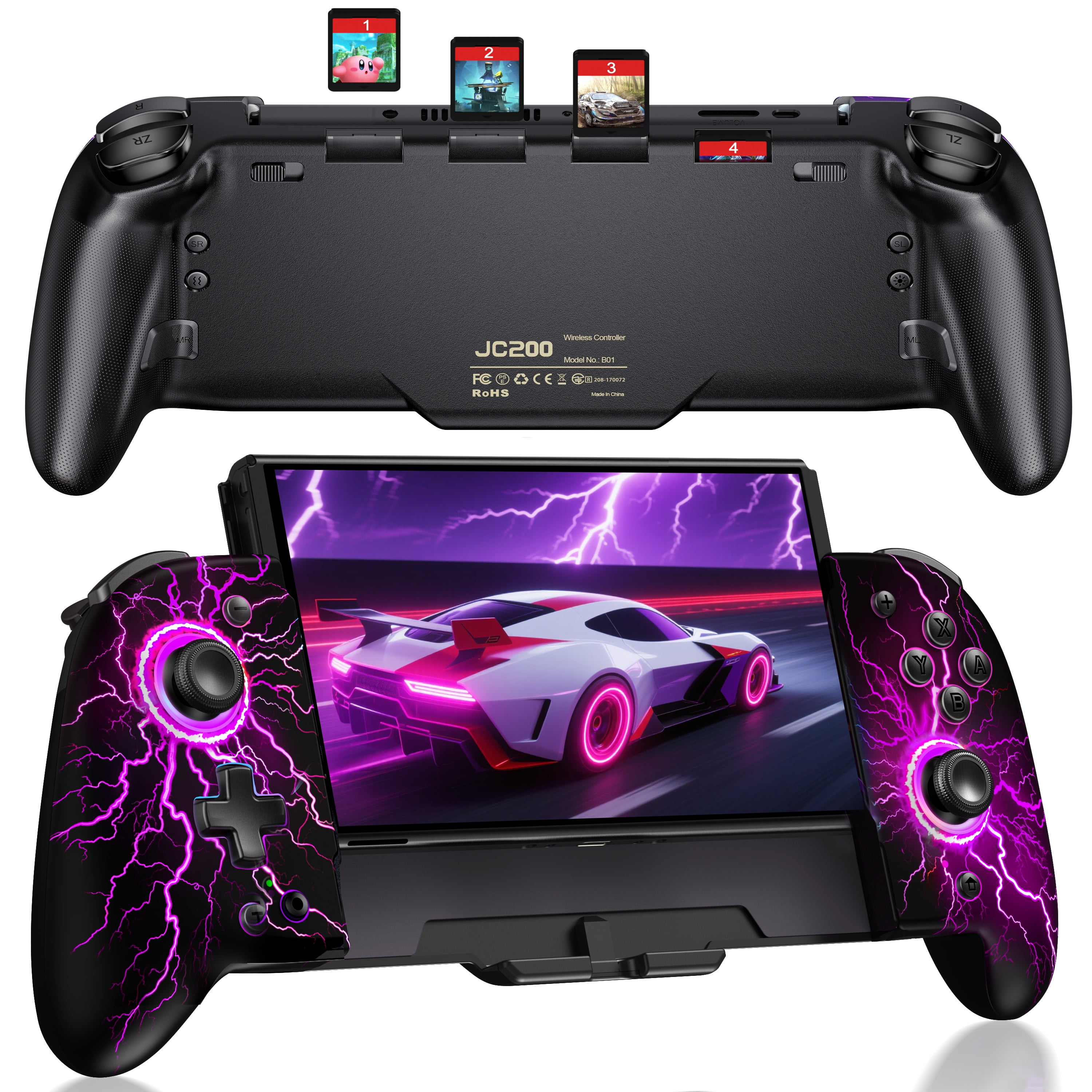 Switch Controller - Customizable Turbo Buttons with HD Rumble Vibration ...