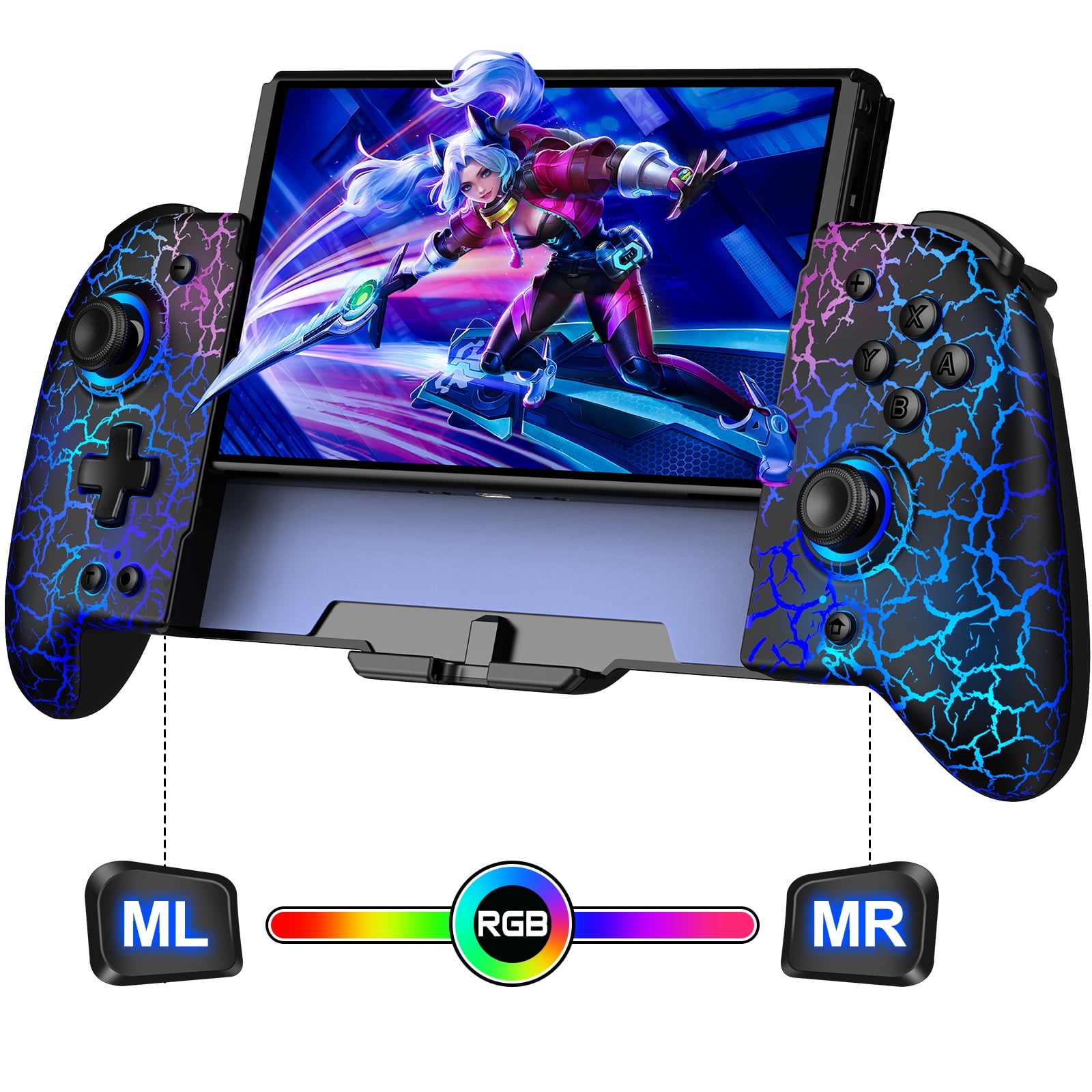 Switch Controller, EUROA One-Piece Joypad Controller Replacement for ...