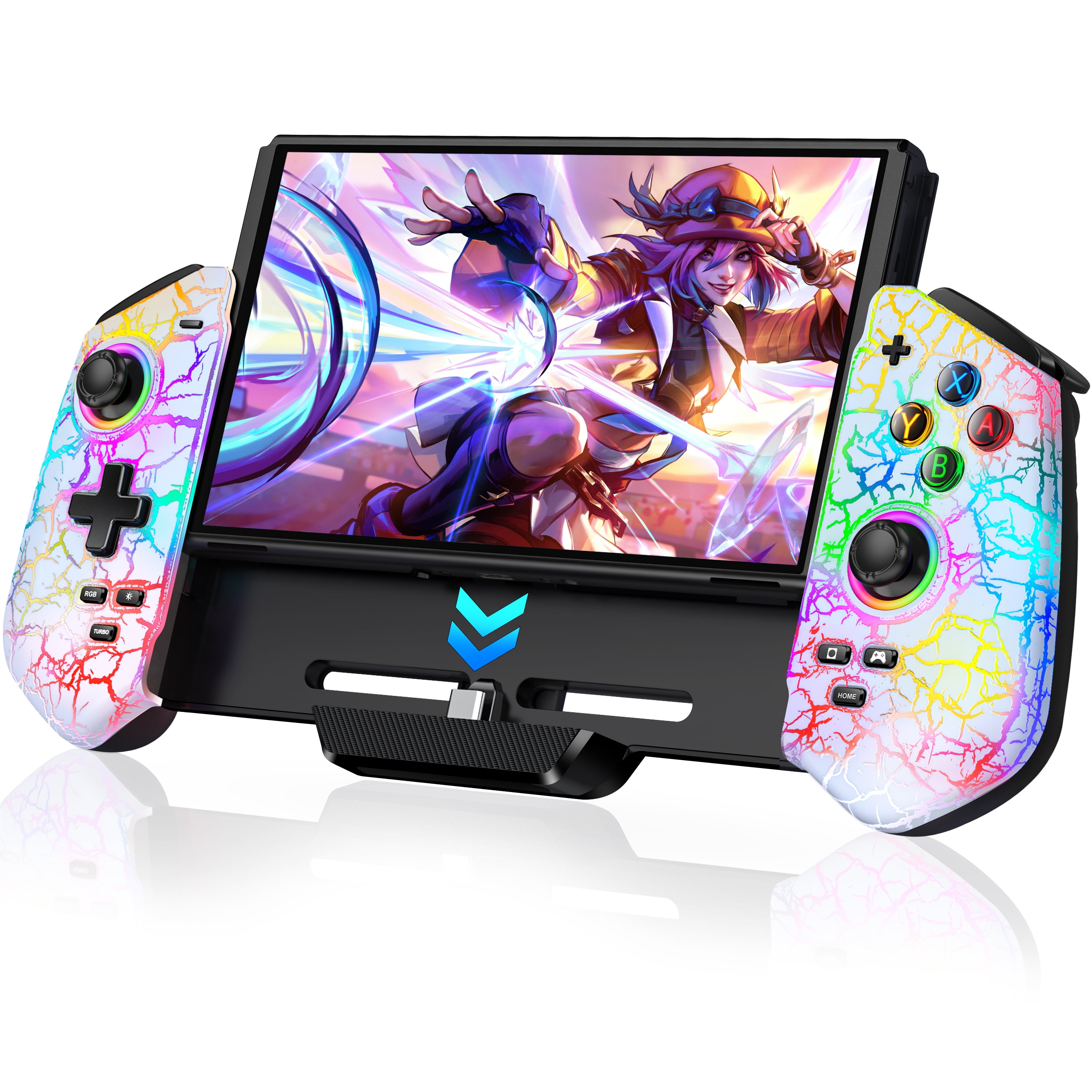 Switch Controller for Nintendo Switch/OLED,Full-Size Grip Switch Remote ...