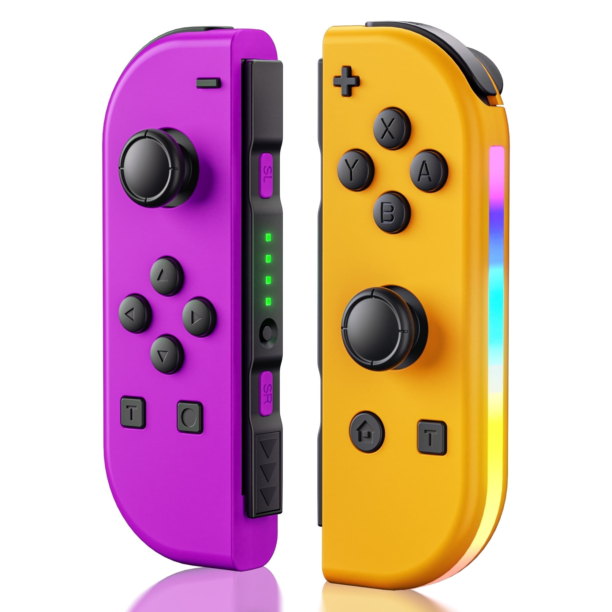 Wireless Joypad Controller for Nintendo Switch, L/R Controllers with LED Support Dual Vibration ...