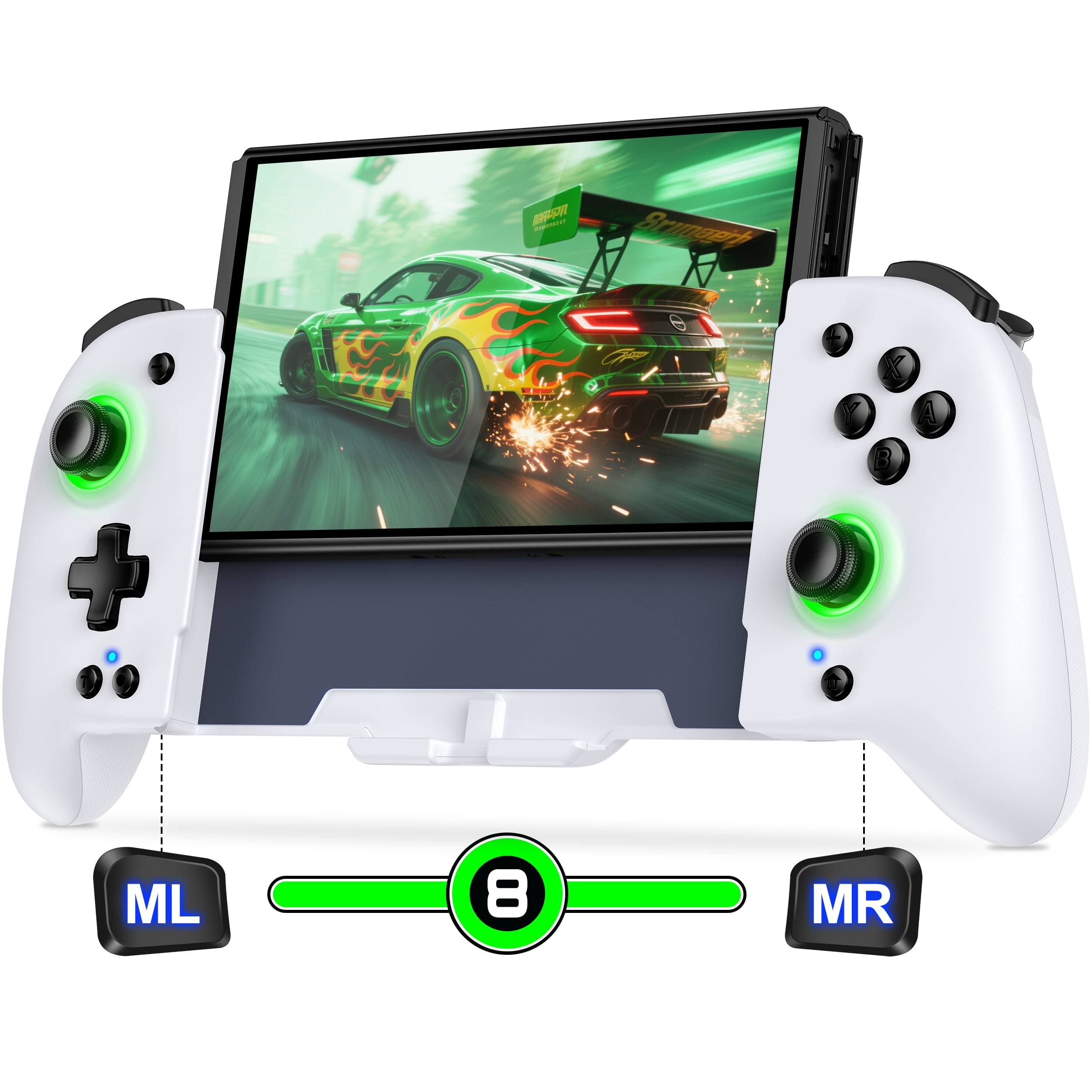 Switch Controllers for Nintendo Switch/OLED,Switch Wireless Pro Controller One-Piece Joypad ...