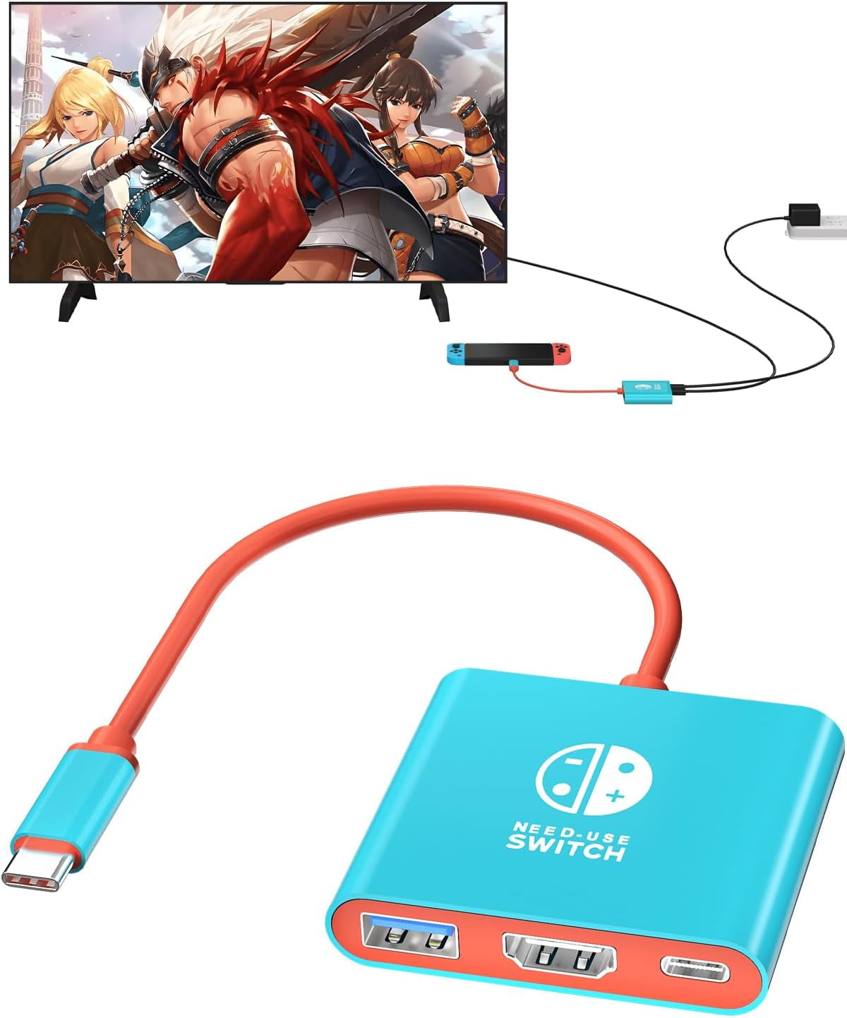 Switch Dock for Nintendo Switch & OLED, Switch Docking Station for TV ...