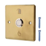3V Push Button Switch Doorbell Button Blue LED 12 mm Silver - Walmart.com