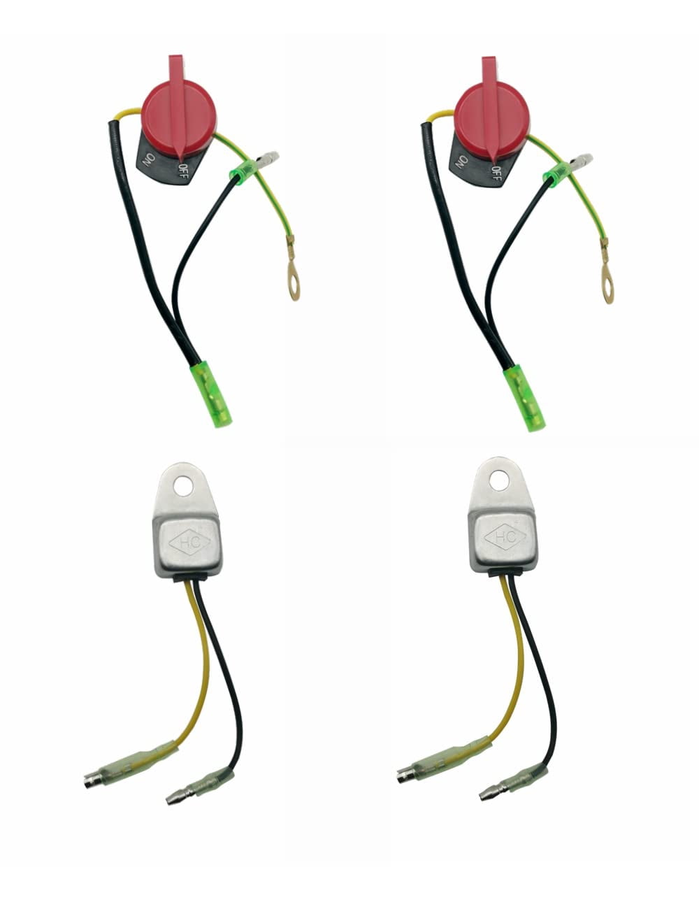 On Off Switch Engine Kill Switch with Low Oil Sensor for Honda and ...