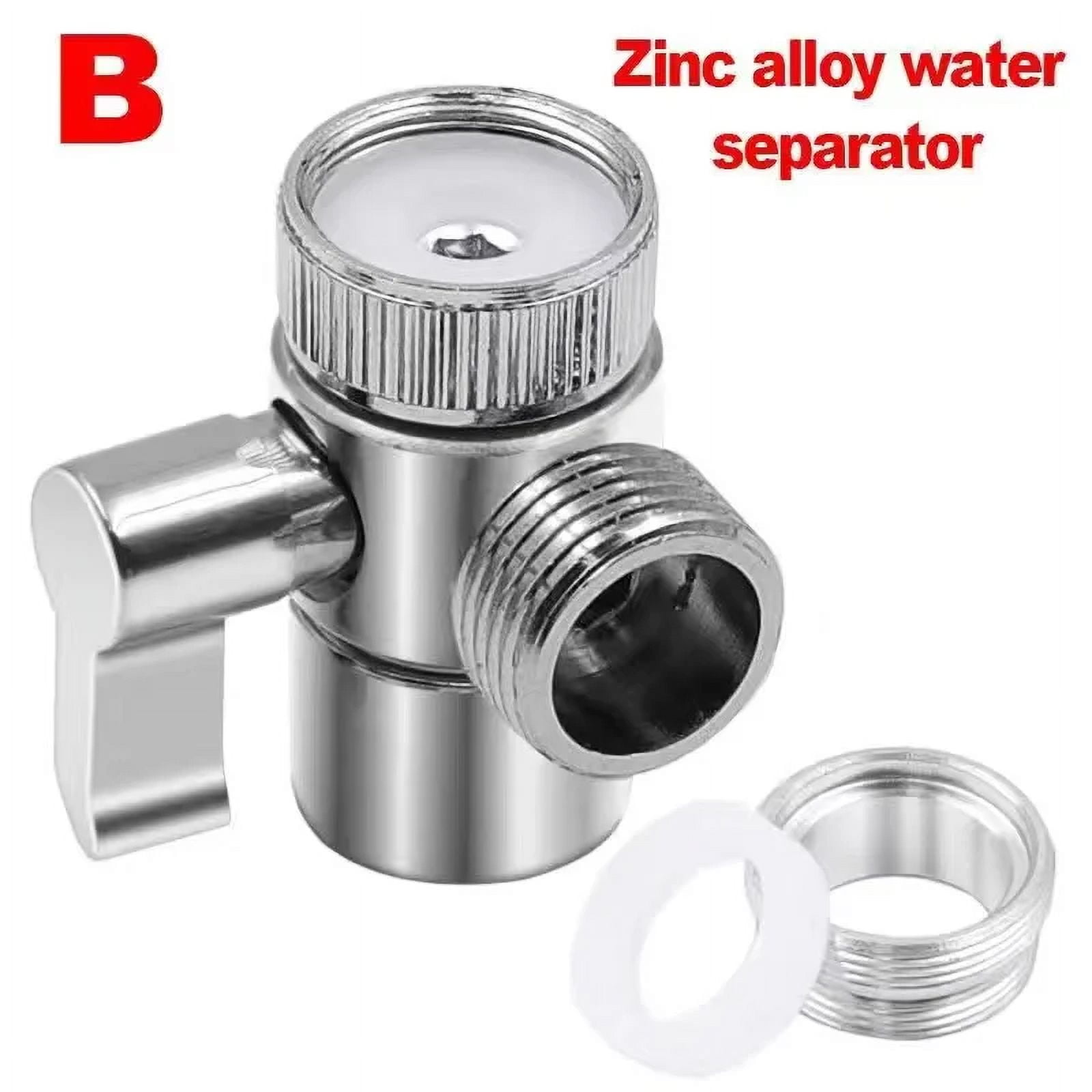 Switch Faucet Adapter 3 Way Tee Connector Shower Head Diverter Valve ...