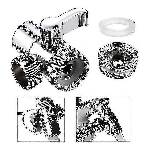 Switch Faucet Adapter Kitchen Sink Splitter Diverter Valve Water Tap ...