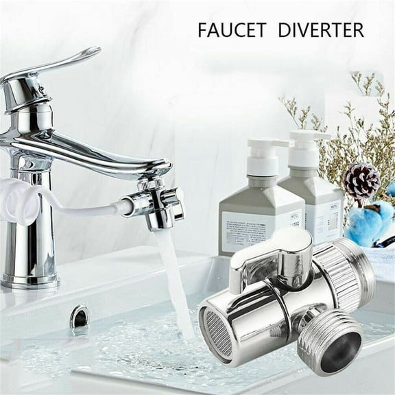 Universal Switch Faucet Adapter Kitchen Sink Splitter Diverter Valve ...