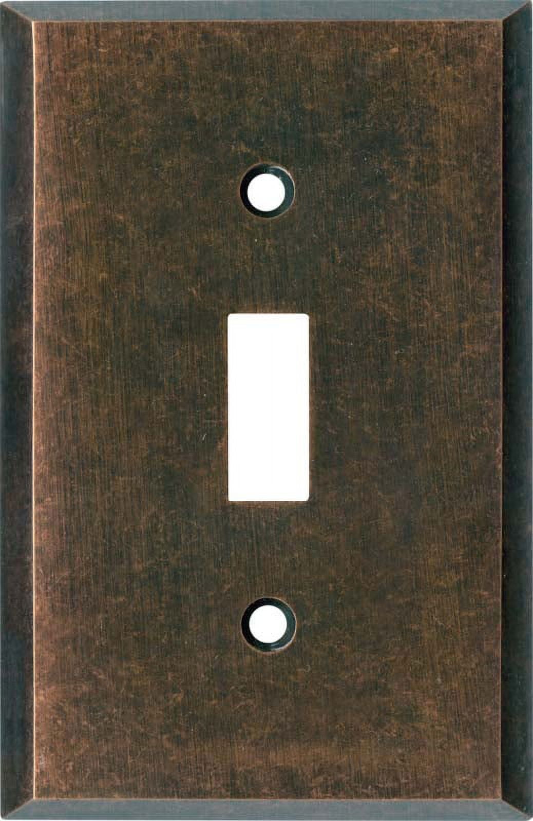 Switch Hits Mottled Antique Copper - Single Toggle Switch Plates ...