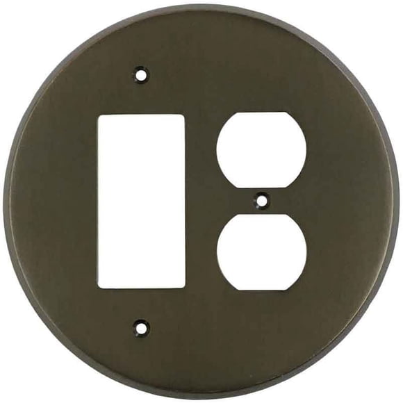 Round Duplex Outlet Cover