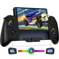 Switch Joy Cons Controller for Switch/Switch OLED, QQV One-Piece Joypad Controller Replacement ...