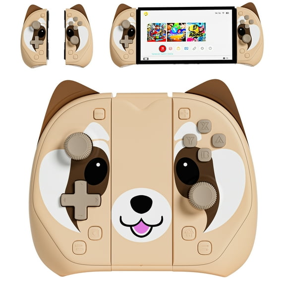Mytrix Brown Bear Wireless Gaming Controller, L/R Joypad Set with New ...