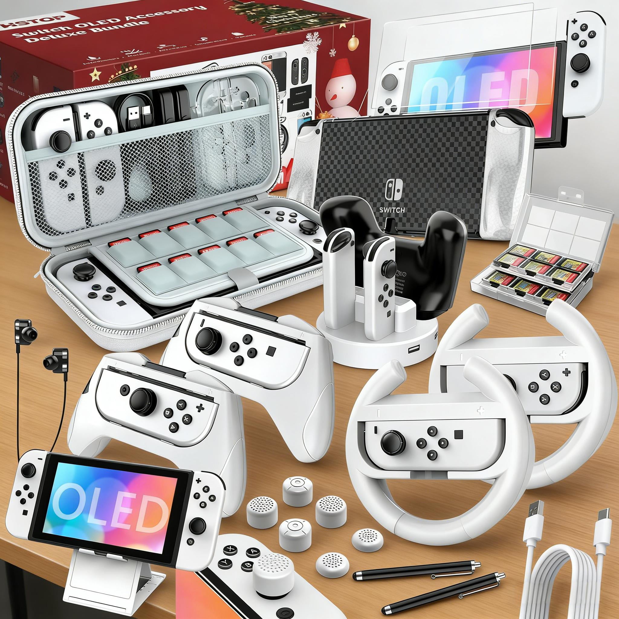 Switch OLED Accessories Bundle for Nintendo Switch OLED Upgraded 2023 ...