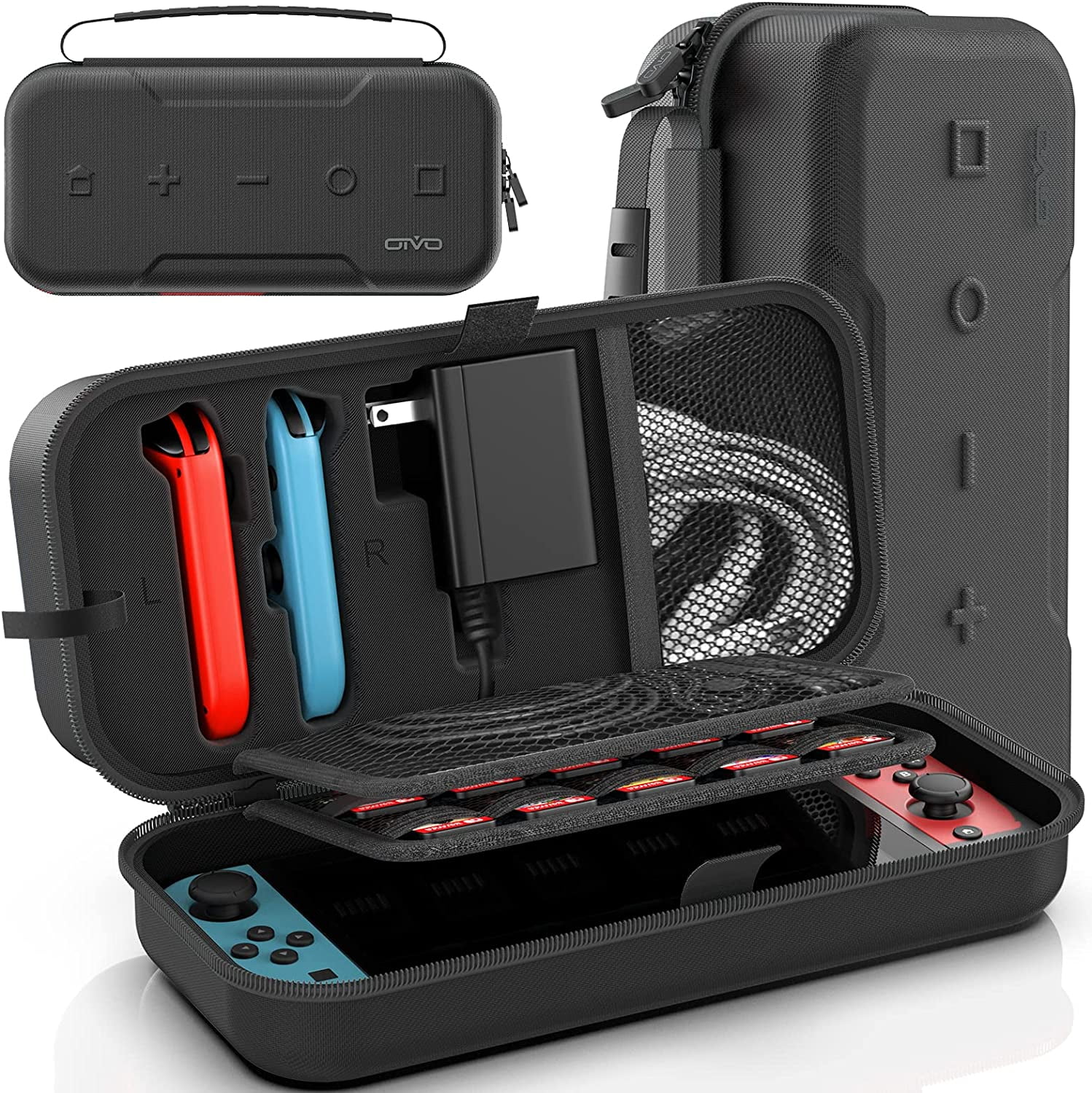 Portable Switch OLED Carrying Case, Compatible with Nintendo, Fit for ...