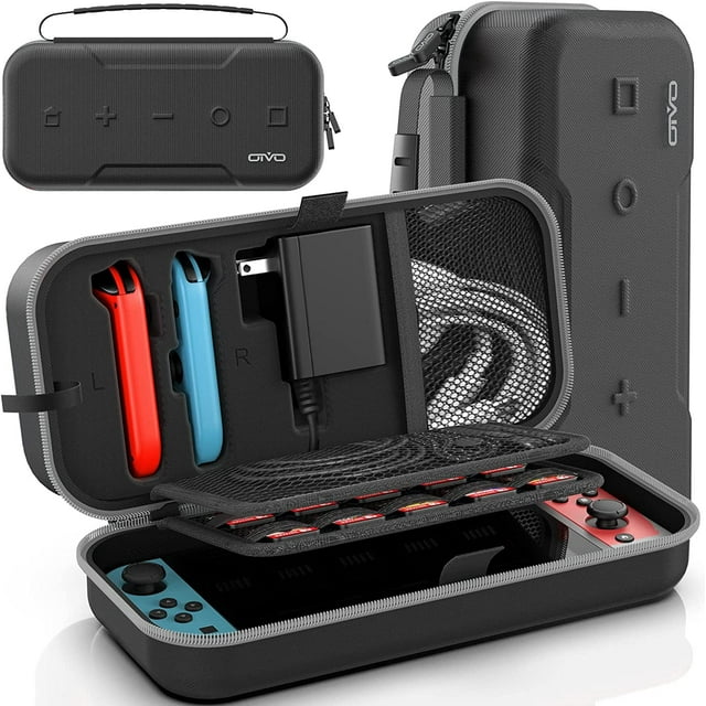 Nintendo Switch OLED Travel Case with Storage for Joy-Con & Adapter, 20 ...