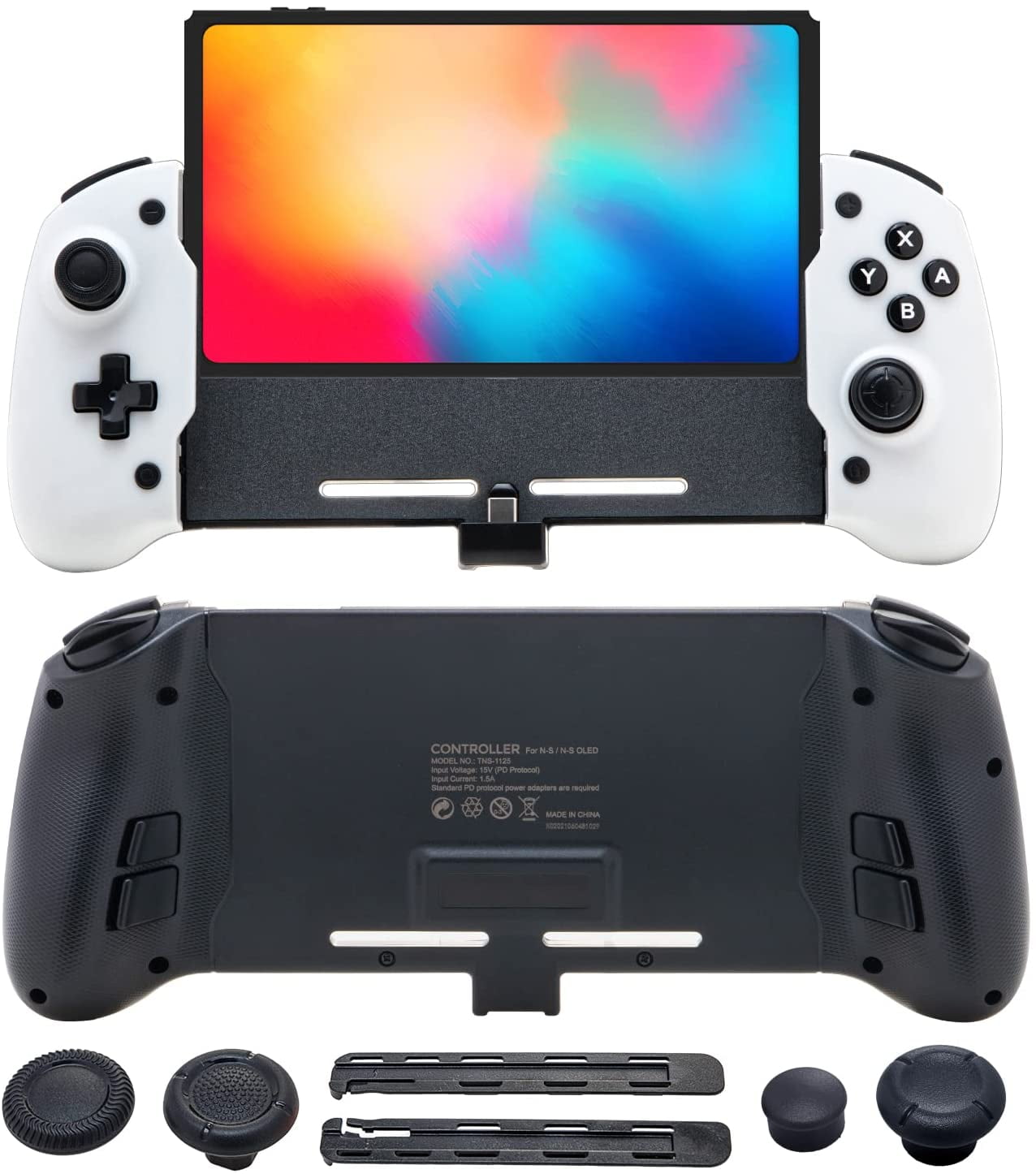 Switch OLED Controller Grip, Wireless Controller Grip Compatible with Switch or Switch OLED ...