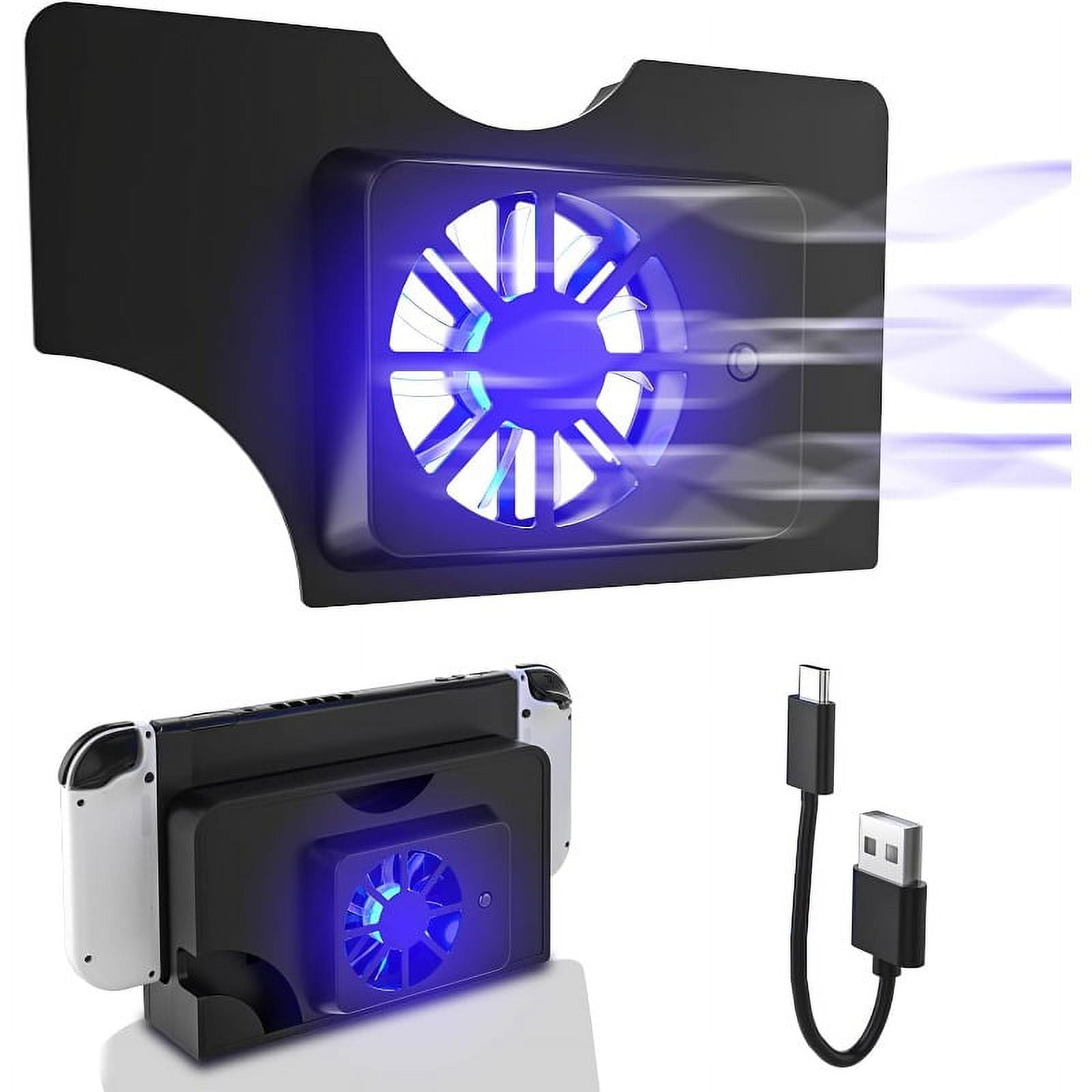 Switch OLED Cooling Fan, Powerful and Quiet Switch OLED Dock Fan ...