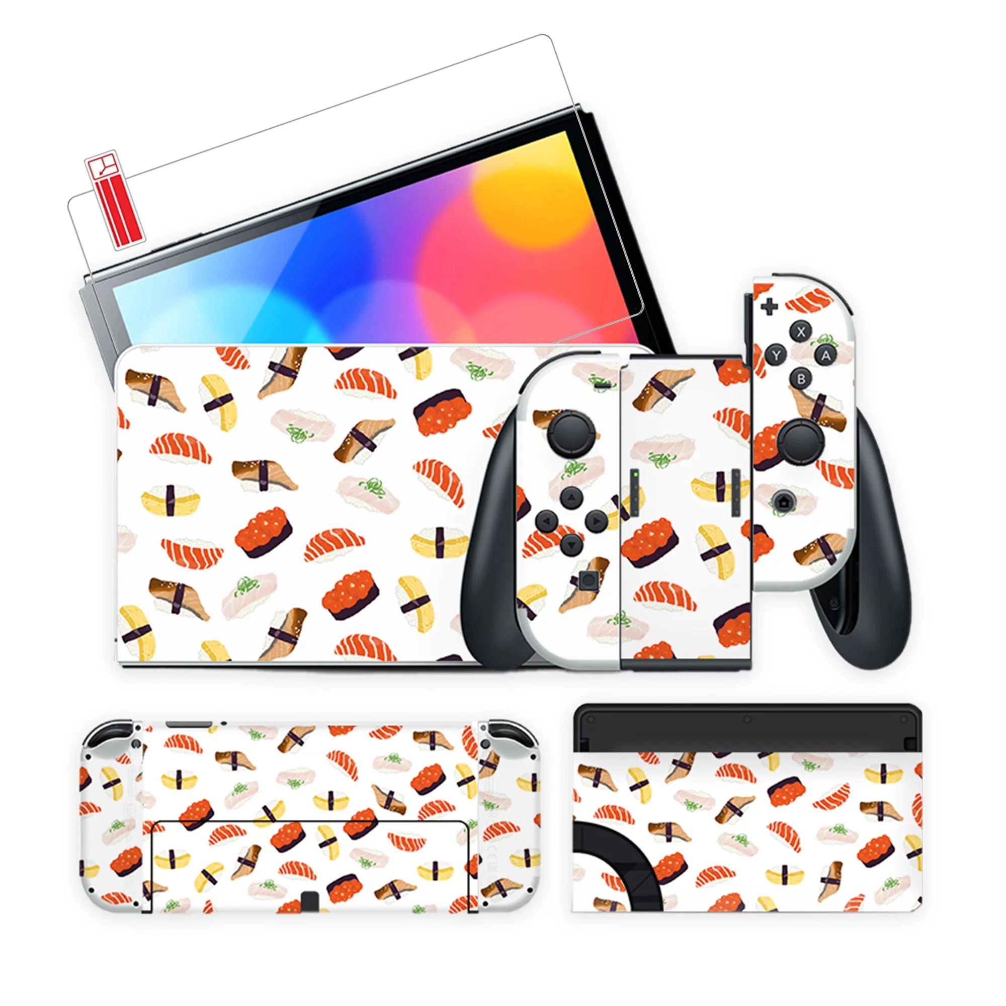 Switch OLED Full Body Skin Sticker, Decal Sticker Wrap Cover for NS ...