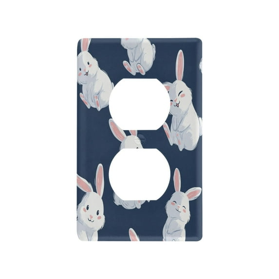 Switch Panel Switch Decoration 2.76x4.53x0.28 Inches Duplex Outlets ...