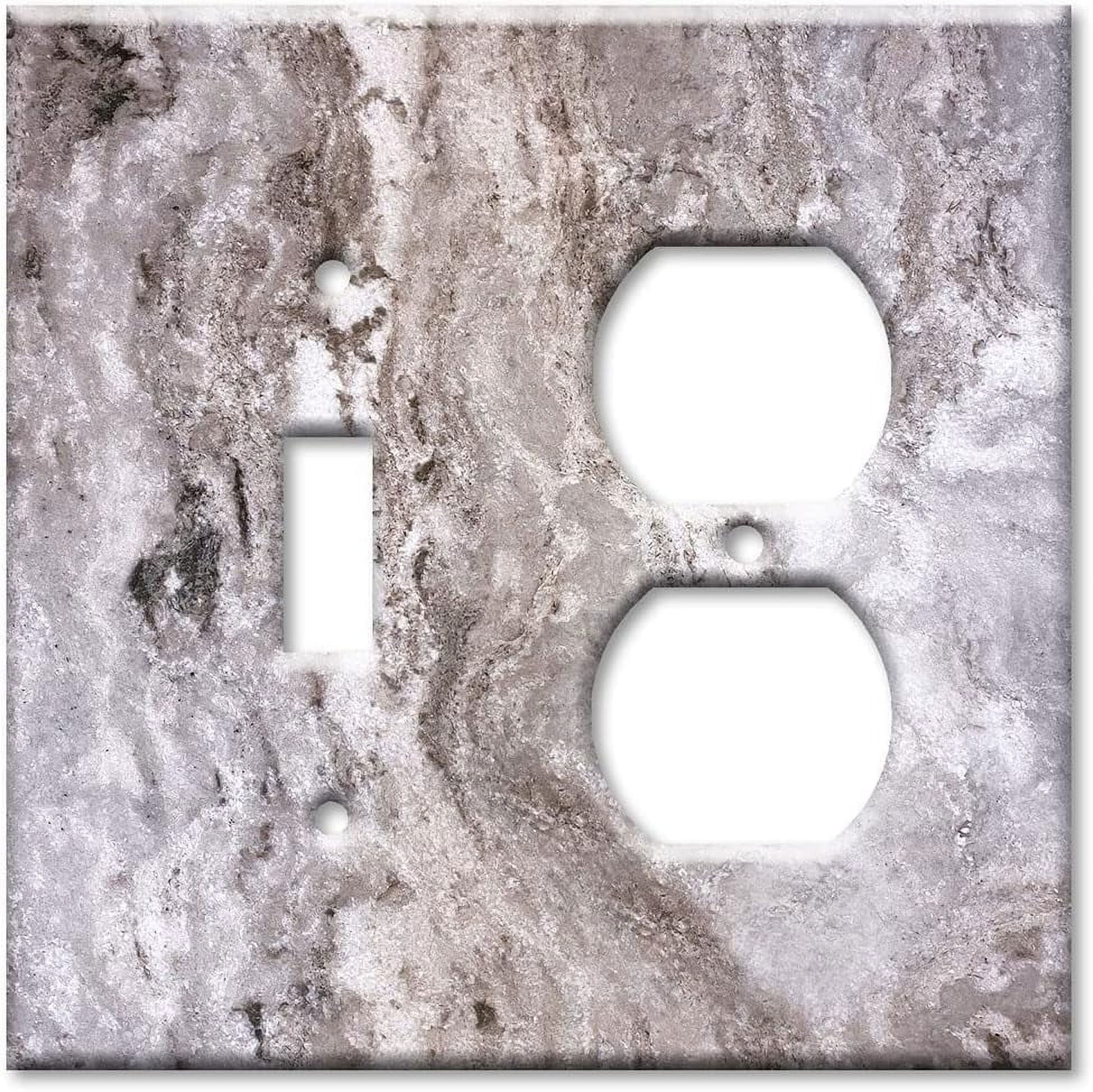 Switch Plate OVER SIZE Decorative Metal Wall Plate Combo: Toggle Outlet ...