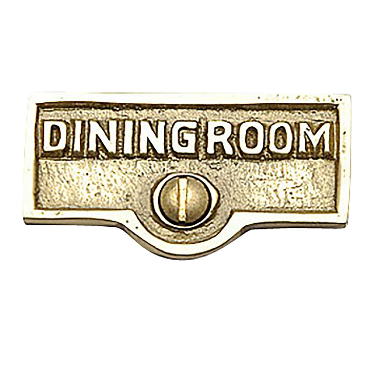 Switch Plate Tags DINGING ROOM Name Signs Labels Brass Traditional ...