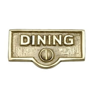 2 Switch Plate Tags SHELF Name Signs Labels Lacquered Brass Traditional ...