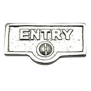 Switch Plate Tags DRIVEWAY Name Signs Labels Chrome Brass Traditional ...