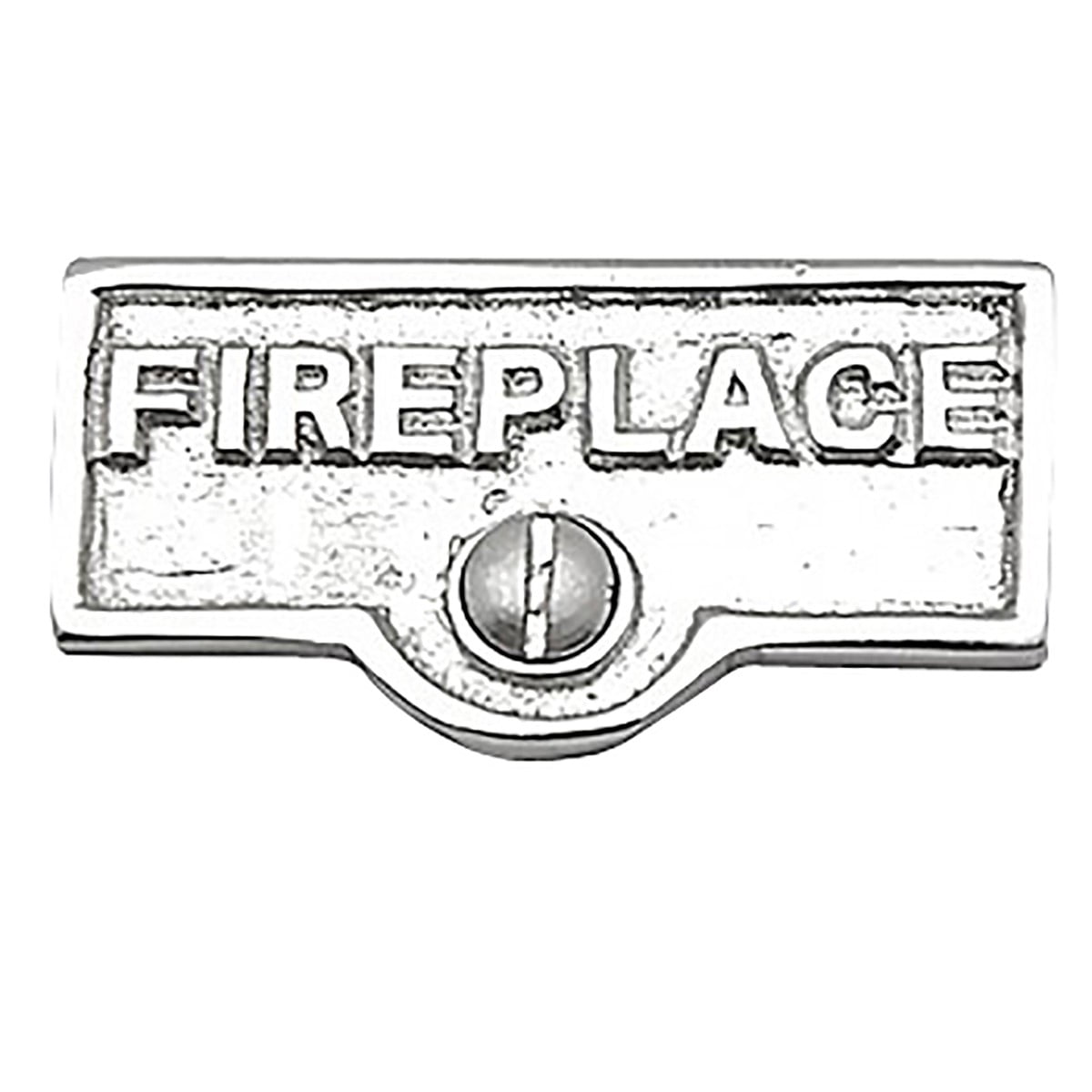 Switch Plate Tags FIREPLACE Name Signs Labels Chrome Brass Traditional ...