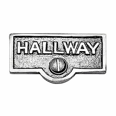 2 Switch Plate Tags DRIVEWAY Name Signs Labels Brass Traditional ...