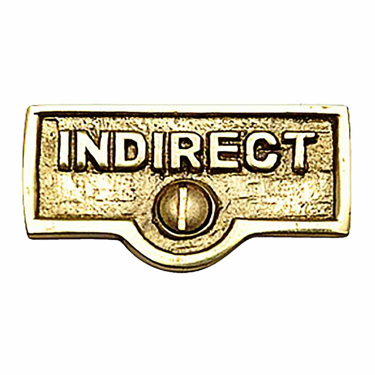 Switch Plate Tags INDIRECT Name Signs Labels Brass Traditional Engraved ...