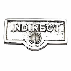 2 Switch Plate Tags HALLWAY Name Signs Labels Chrome Brass Traditional ...