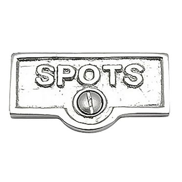 25 Switch Plate Tags DEN Name Signs Labels Chrome Brass Traditional ...