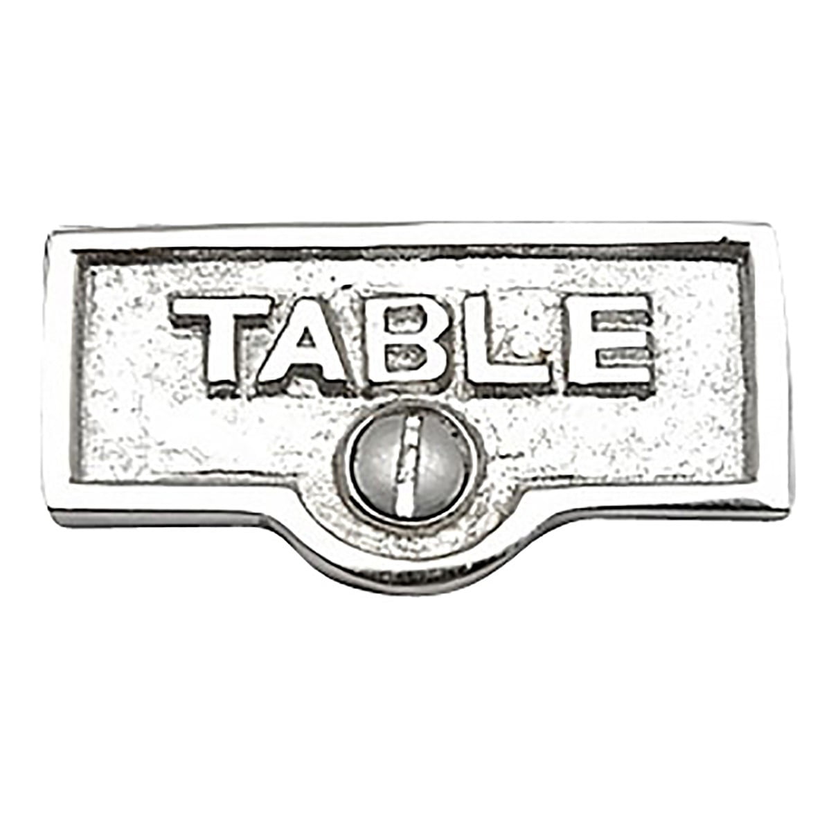 Switch Plate Tags TABLE Name Signs Labels Chrome Brass Traditional ...